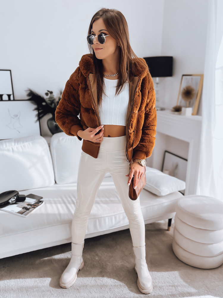 Kurtka damska FERNANDA kamelowa Dstreet TY2285z - sklep online Dstreet.pl